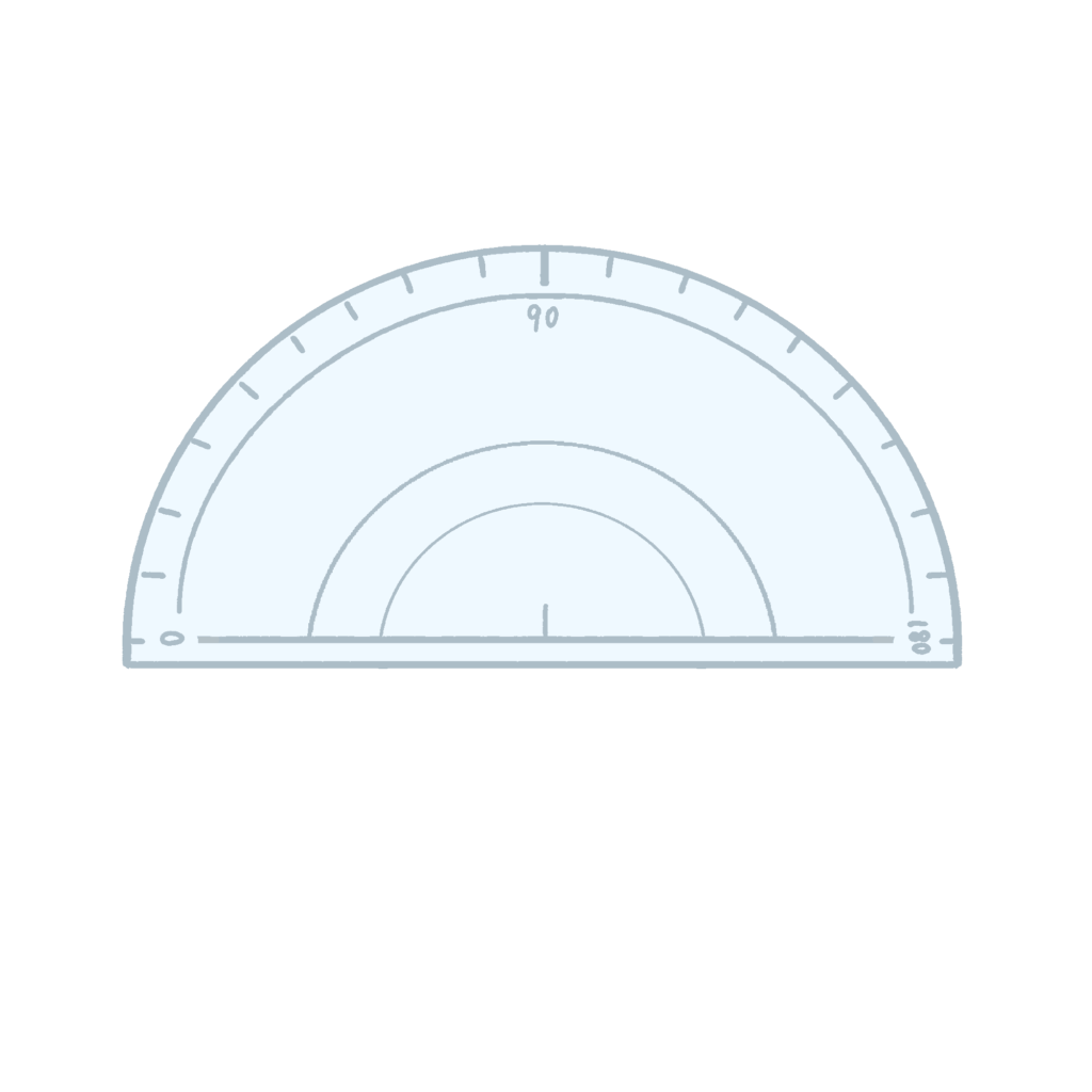 Clip art of protractor - Free Clip Arts “Tegakira“