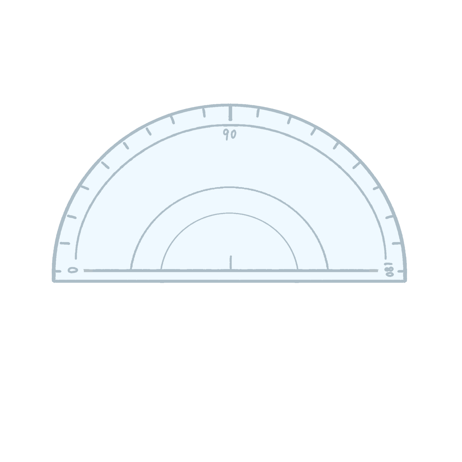 Clip art of protractor - Free Clip Arts “Tegakira“