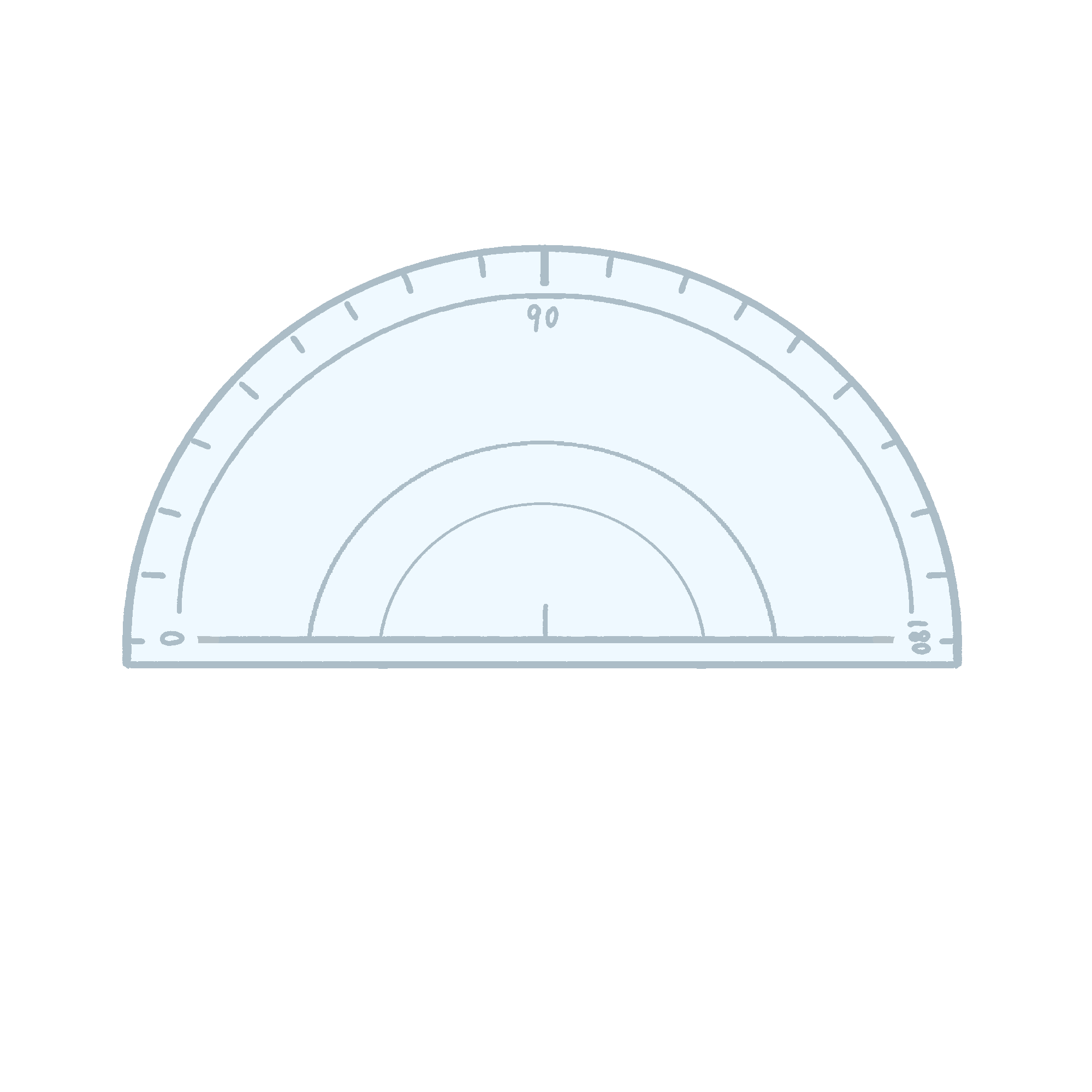 Clip art of protractor - Free Clip Arts “Tegakira“