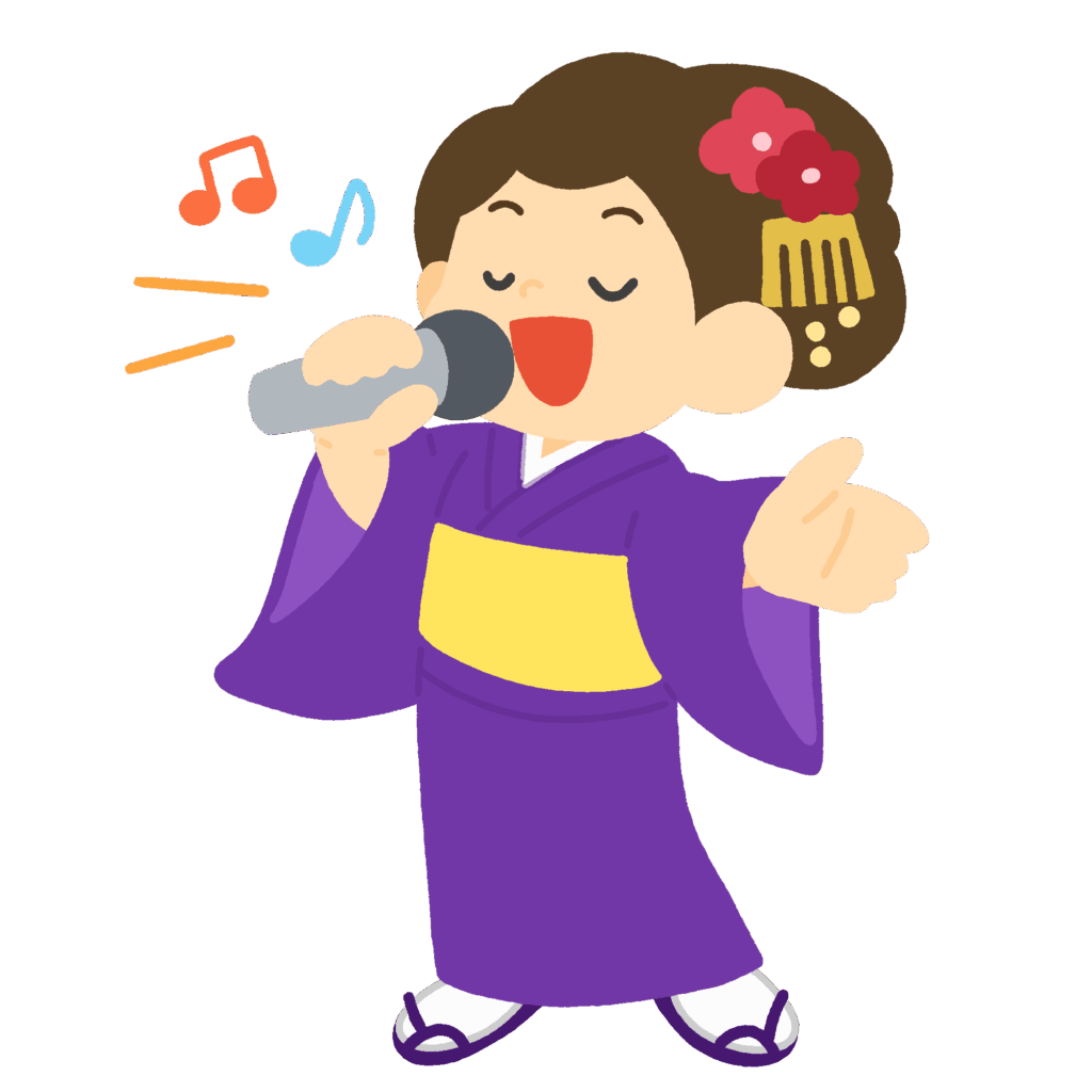 Clip art of enka singer - Free Clip Arts “Tegakira“
