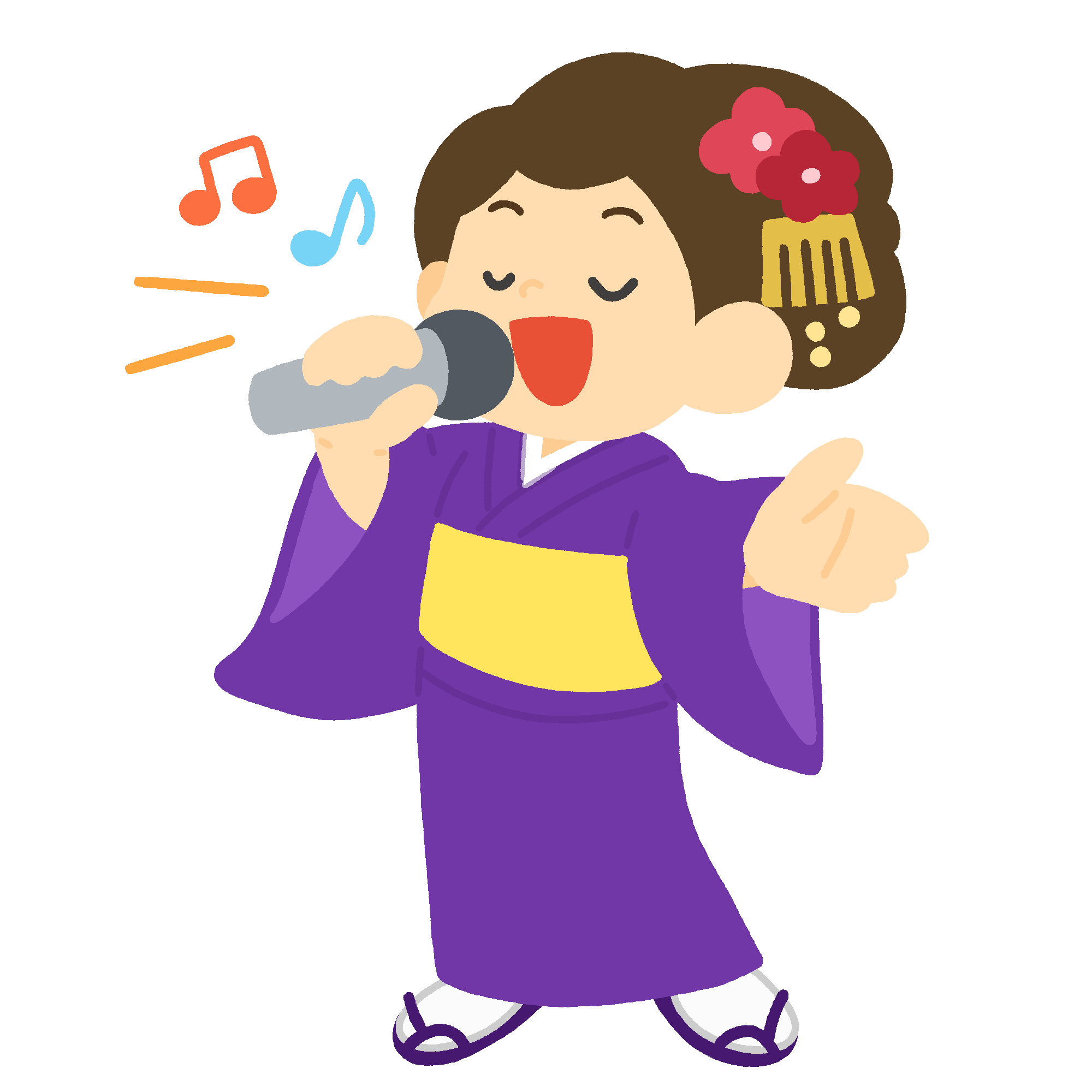 Clip art of enka singer - Free Clip Arts “Tegakira“